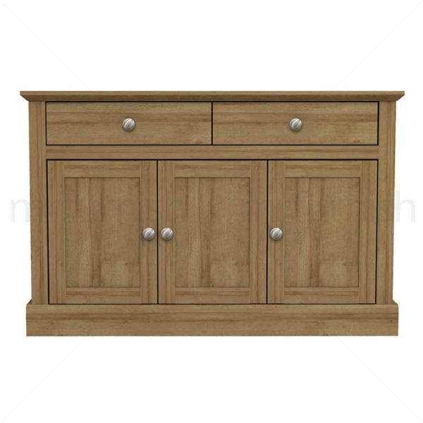 Buy Devon 3 Door 2 Drawer Sideboard in Oak by LPD. Free Delivery | Up ...
