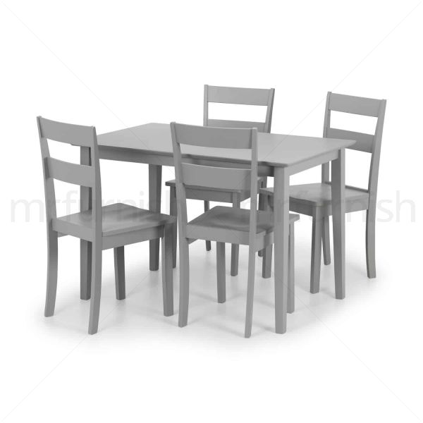 Buy Kobe Dining Table with 4 Chairs by Julian Bowen. Free Delivery | Up to 70% Off High Street ...